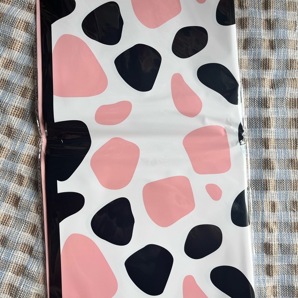 Other | Pink And Black Cow Print Wrapping Paper | Poshmark